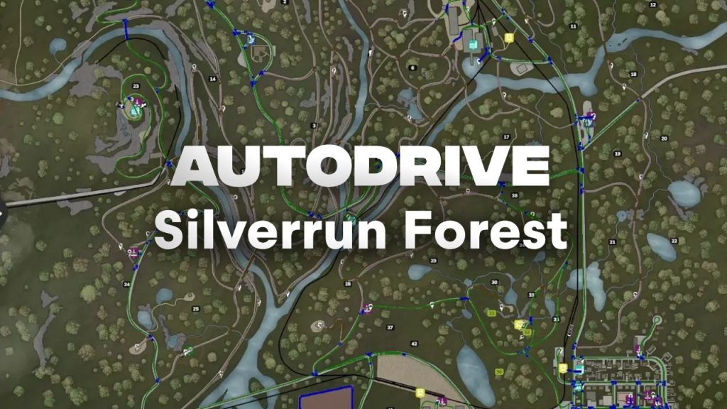 AutoDrive Silverrun Forest V1.0.0.0 FS25 Mod | Farming Simulator 22 Mod