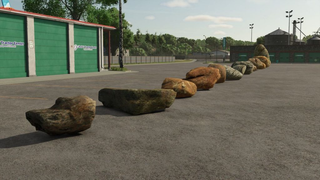 Dynamic Crushable Rocks Pack V1.0.0.0 FS25 Mod | Farming Simulator 22 Mod