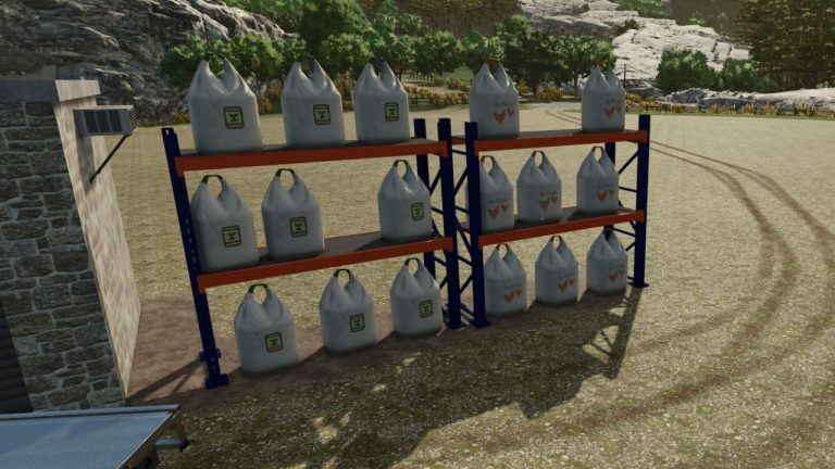 Pallet rack V1.0.0.0 FS25 Mod | Farming Simulator 22 Mod