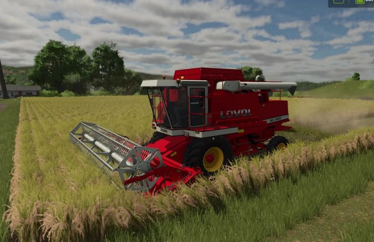 Rice harvester LOVOL GK120PRO V1.0.0.0 FS25 Mod | Farming Simulator 22 Mod