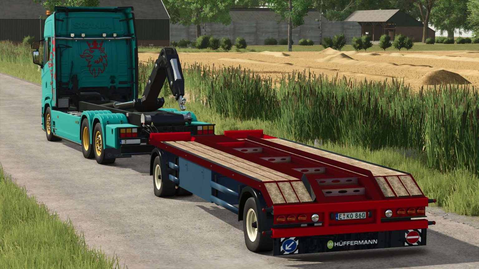 Scania S HKL & Hueffermann HKL Trailer v1.0.0.1 FS25 Mod | Farming ...