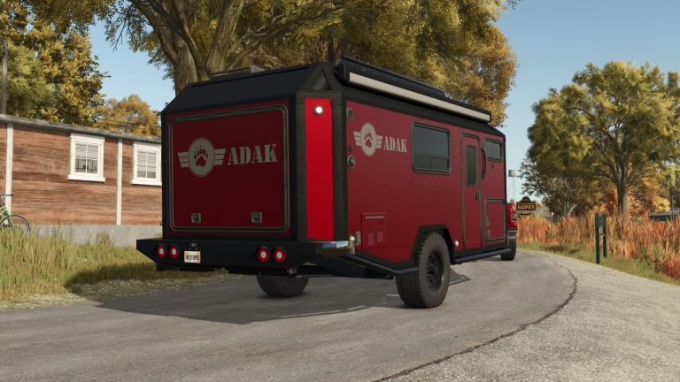 Adak Adventure Camper Trailer V1.0.0.0 FS25 Mod | Farming Simulator 22 Mod