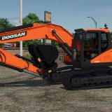 Doosan DX225 LC-5 v1.1.0.0 FS25 Mod | Farming Simulator 22 Mod