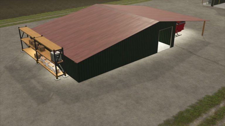 Machineshed With Canopy Roof V1.0.0.0 FS25 Mod | Farming Simulator 22 Mod
