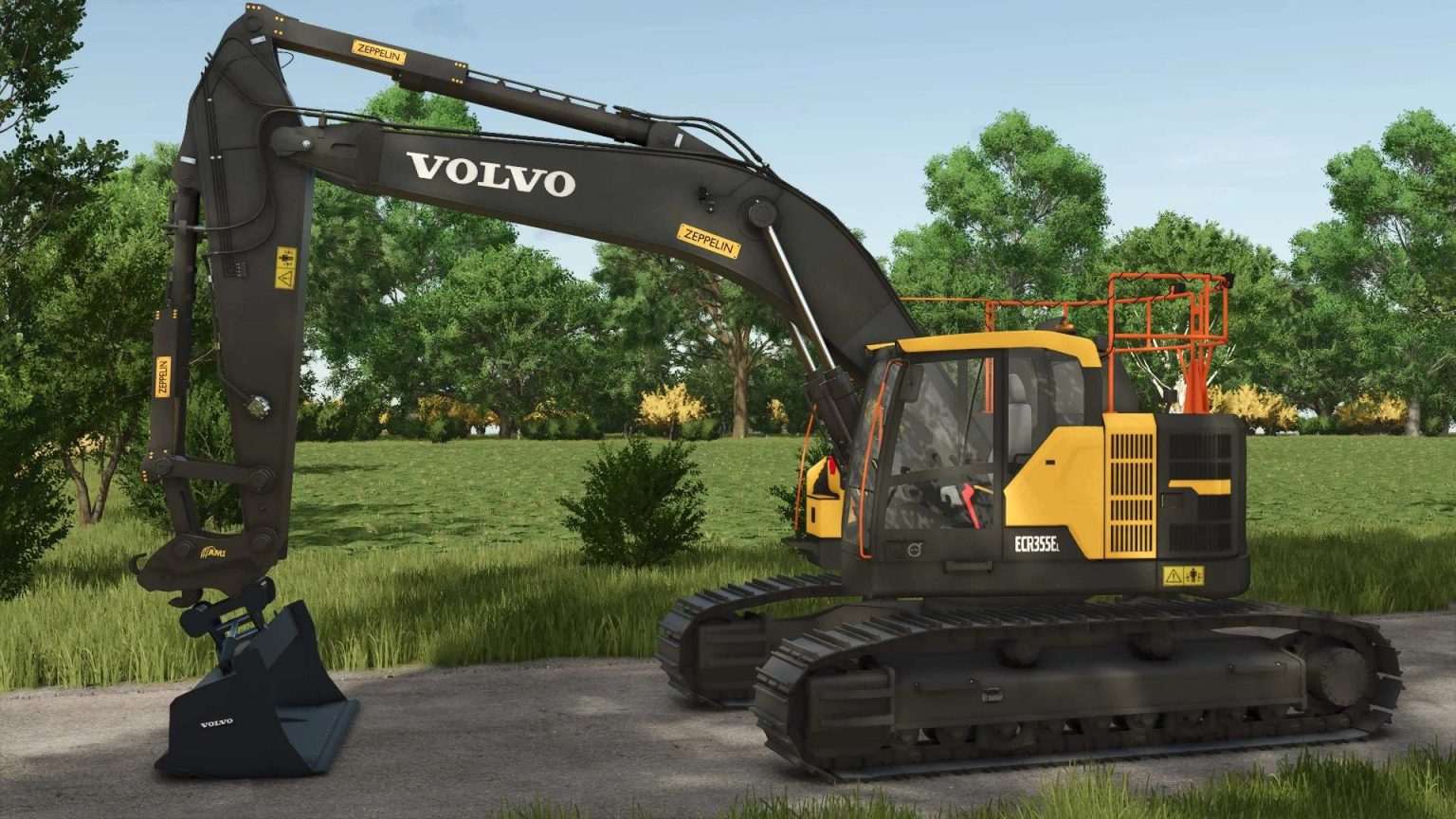 Volvo ECR355E & ECR355EL v1.0.0.0 FS25 Mod | Farming Simulator 22 Mod