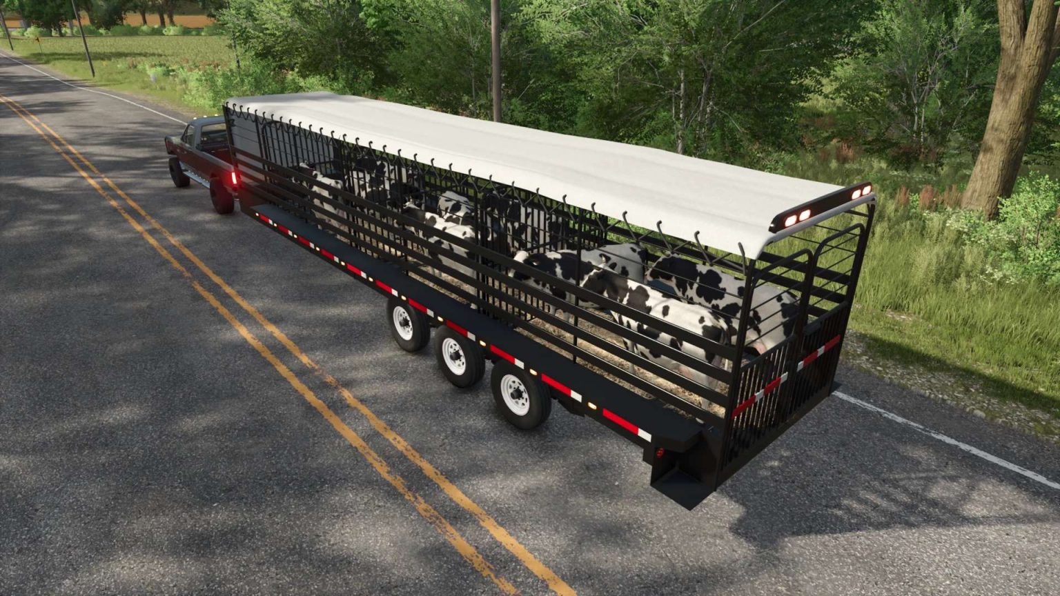 32FT Wilson Gooseneck Trailer v1.0.0.0 FS25 Mod | Farming Simulator 22 Mod