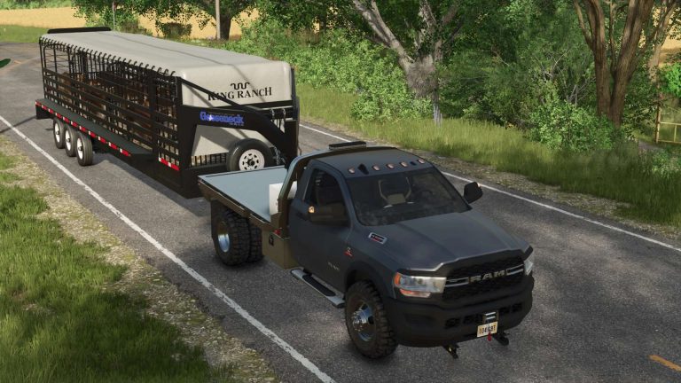 32FT Wilson Gooseneck Trailer v1.1.0.0 FS25 Mod | Farming Simulator 22 Mod