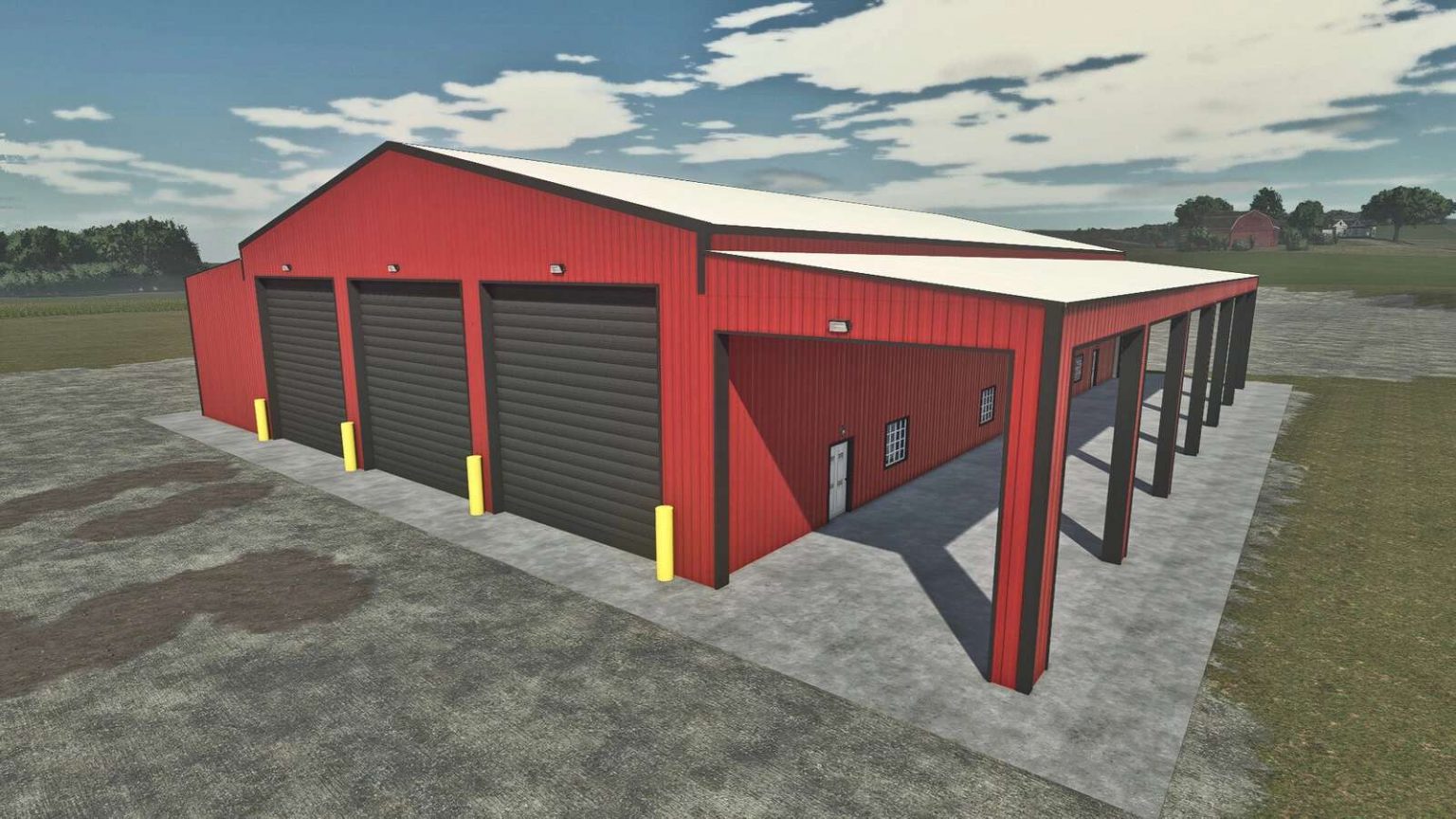 Big Drive Thru Garage v1.0.0.0 FS25 Mod | Farming Simulator 22 Mod