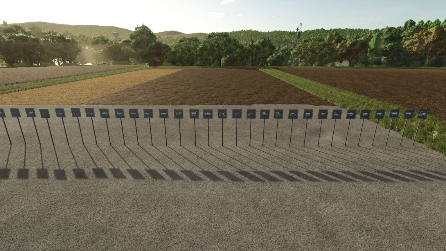 Parking markings V1.0.0.0 FS25 Mod | Farming Simulator 22 Mod