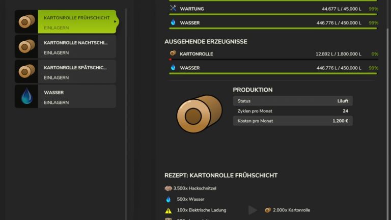 Cardboard production V1.0.0.0 FS25 Mod | Farming Simulator 22 Mod