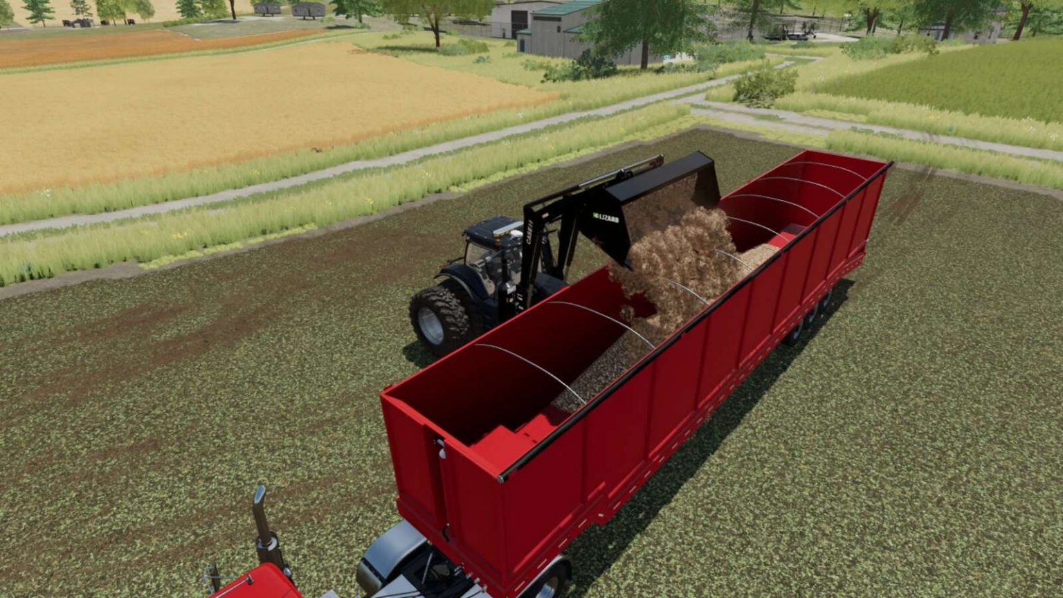 Dropdeck Trailer - Autoload Bales v1.0.0.1 FS25 Mod | Farming Simulator ...