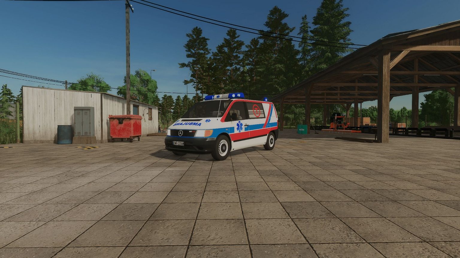 Mercedes Benz Vito [T] Transport Ambulance V1.0.0.0 FS25 Mod | Farming ...