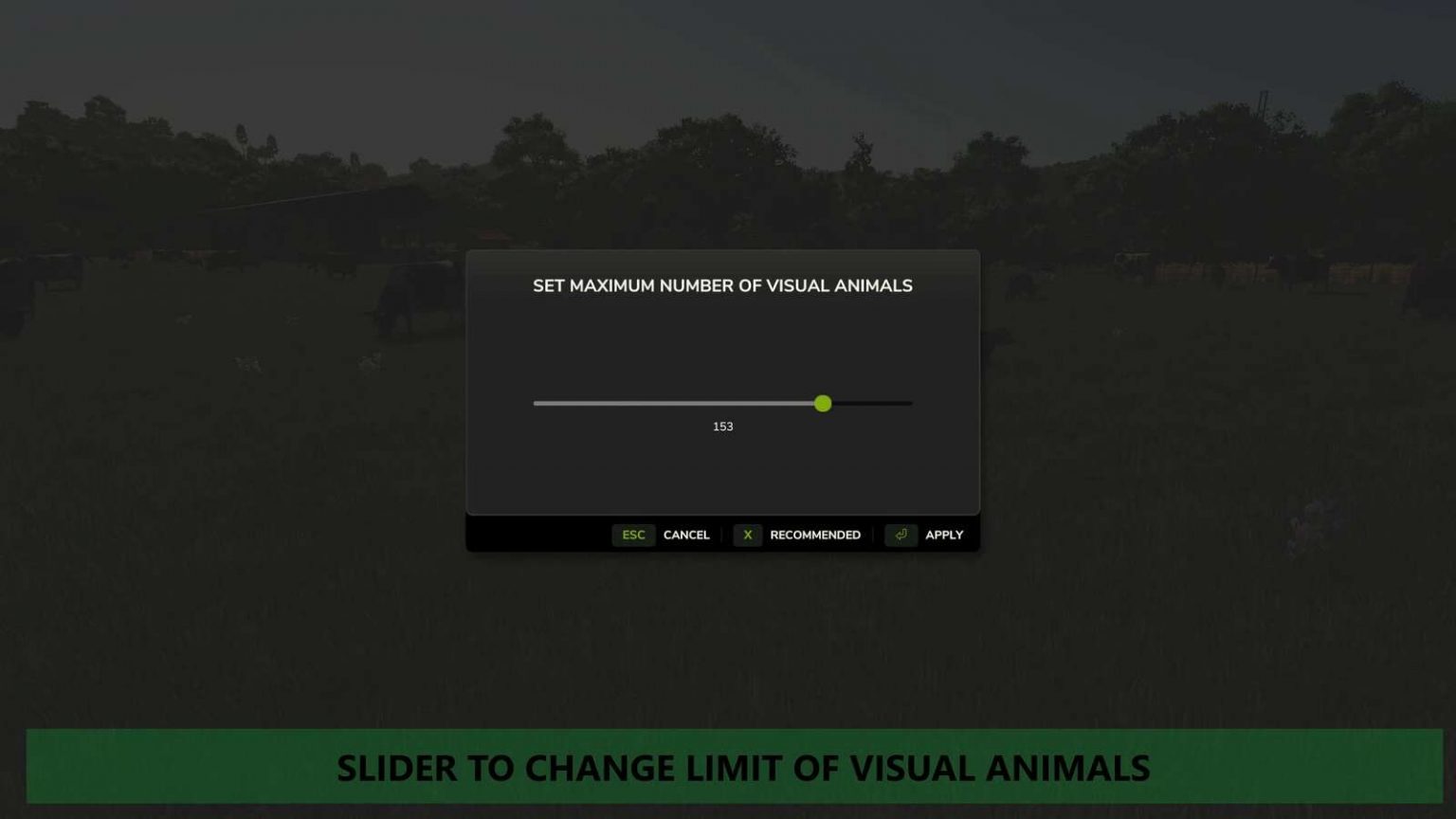 More Visual Animals v1.0.0.0 FS25 Mod | Farming Simulator 22 Mod