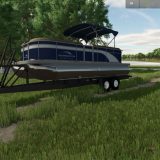 2018 Bennington Pontoon Boat V1.1.0.0 FS25 Mod | Farming Simulator 22 Mod