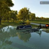 2018 Bennington Pontoon Boat V1.1.0.0 FS25 Mod | Farming Simulator 22 Mod