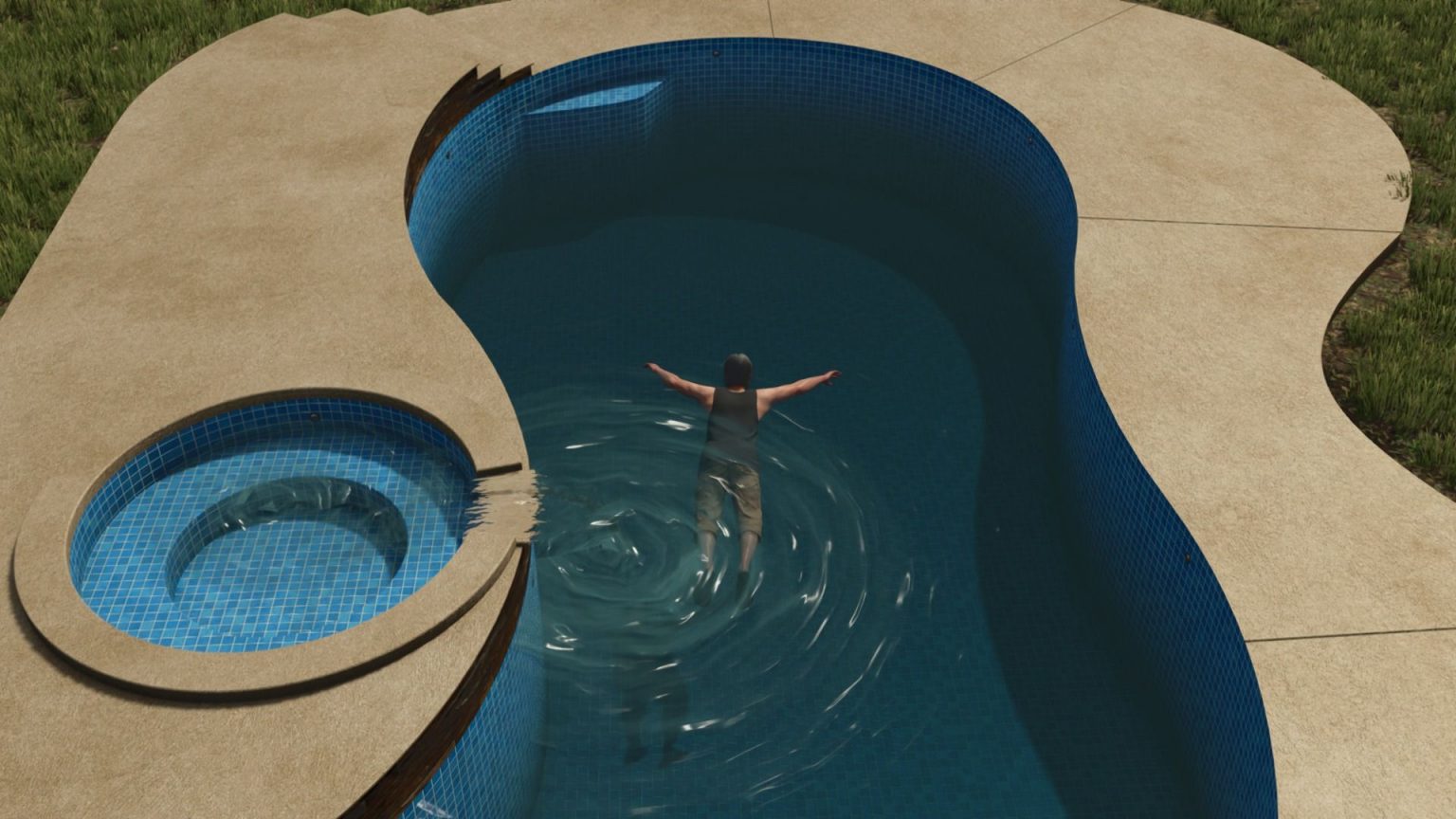 Home Swimming Pool V1.0.0.0 FS25 Mod | Farming Simulator 22 Mod
