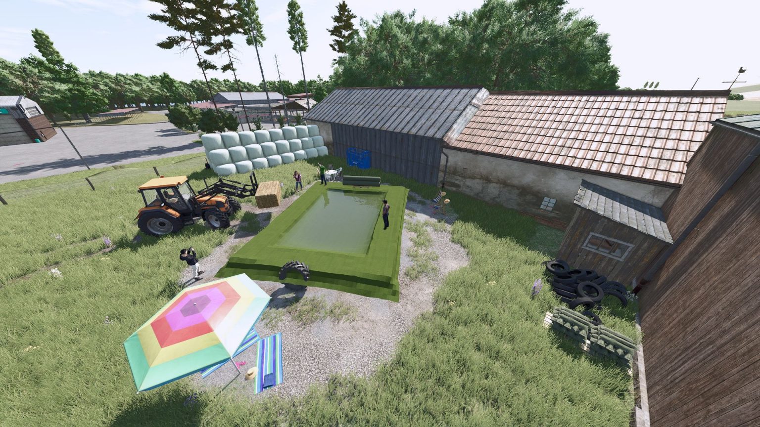Placeable swimming pool v1.0.0.0 FS25 Mod | Farming Simulator 22 Mod