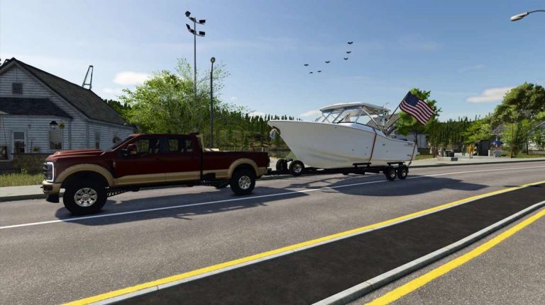 27FT Grady White Boat v1.0.0.0 FS25 Mod | Farming Simulator 22 Mod