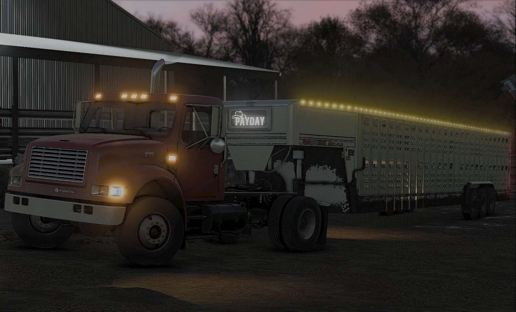 40ft Eby PUNCH Ruff Neck Cattle Trailer v1.0.0.0 FS25 Mod | Farming ...