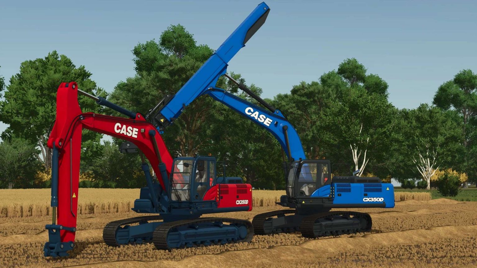 Case CX 350D Standard & Telescopic Excavators v1.0.0.0 FS25 Mod ...