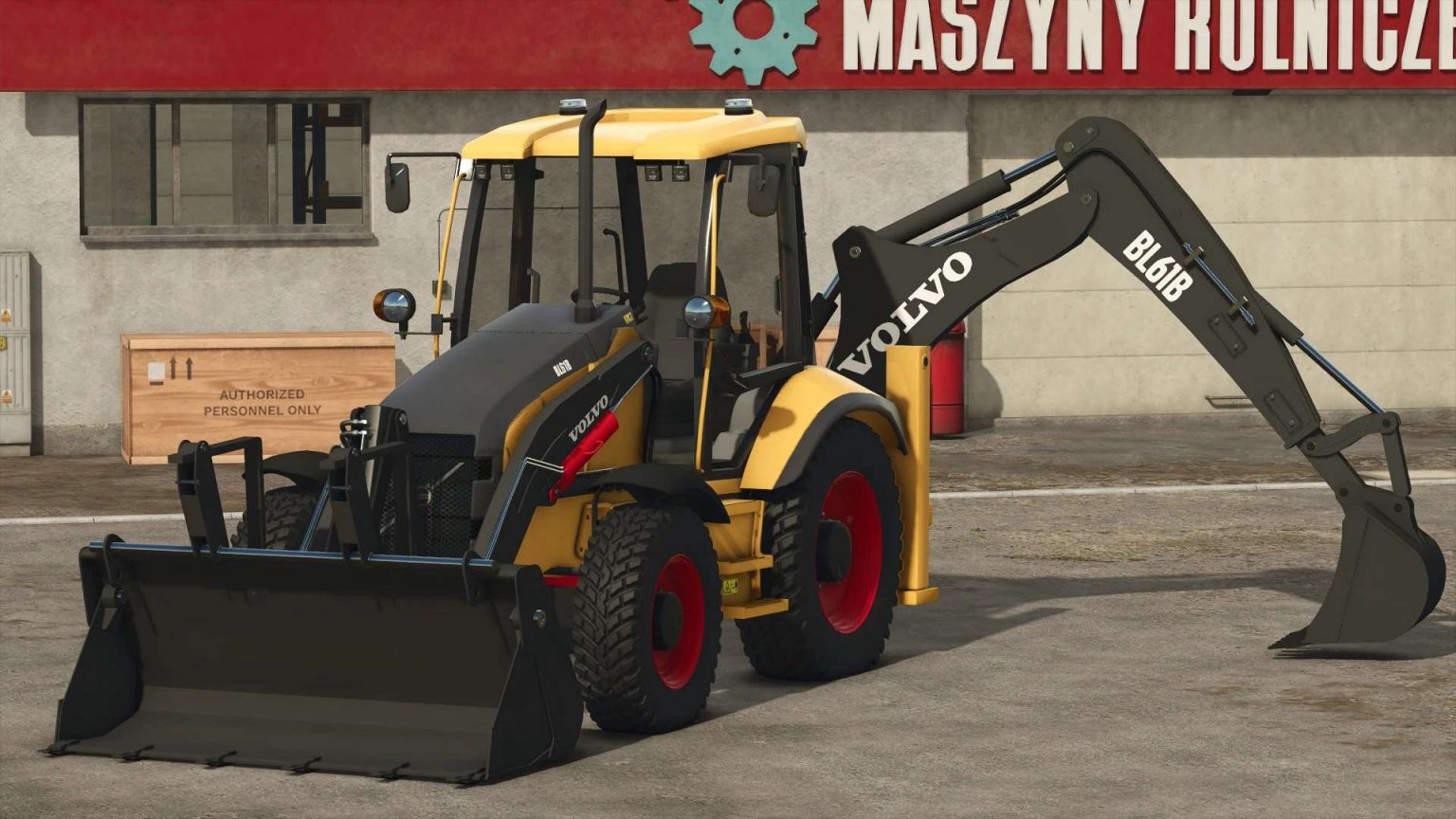 Volvo BL61B Backhoe Loader v1.0.0.0 FS25 Mod | Farming Simulator 22 Mod
