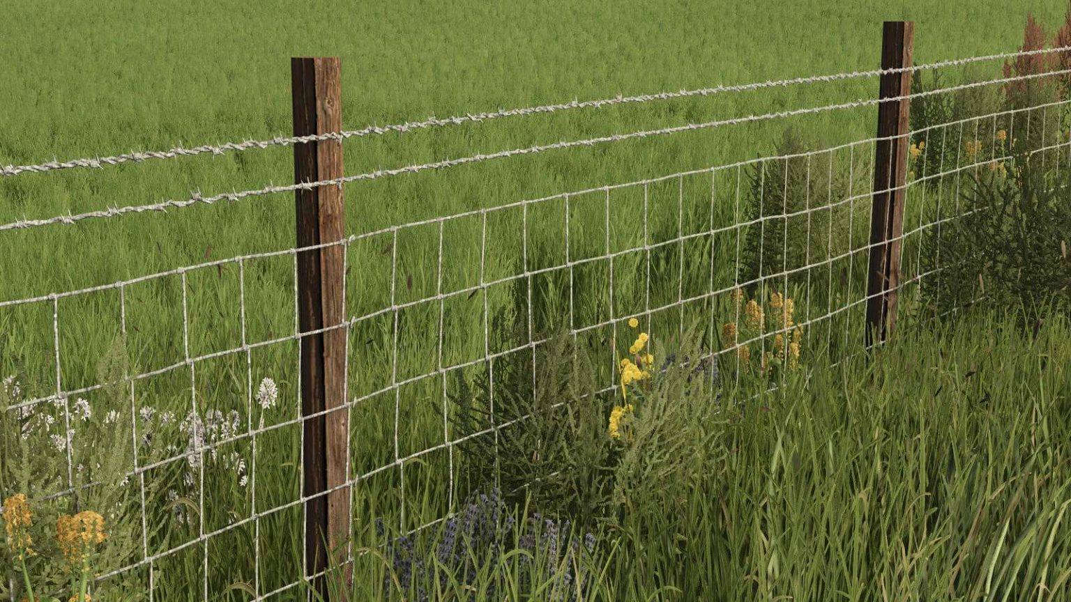 Barbed Wire Fence v1.0.0.0 FS25 Mod | Farming Simulator 22 Mod