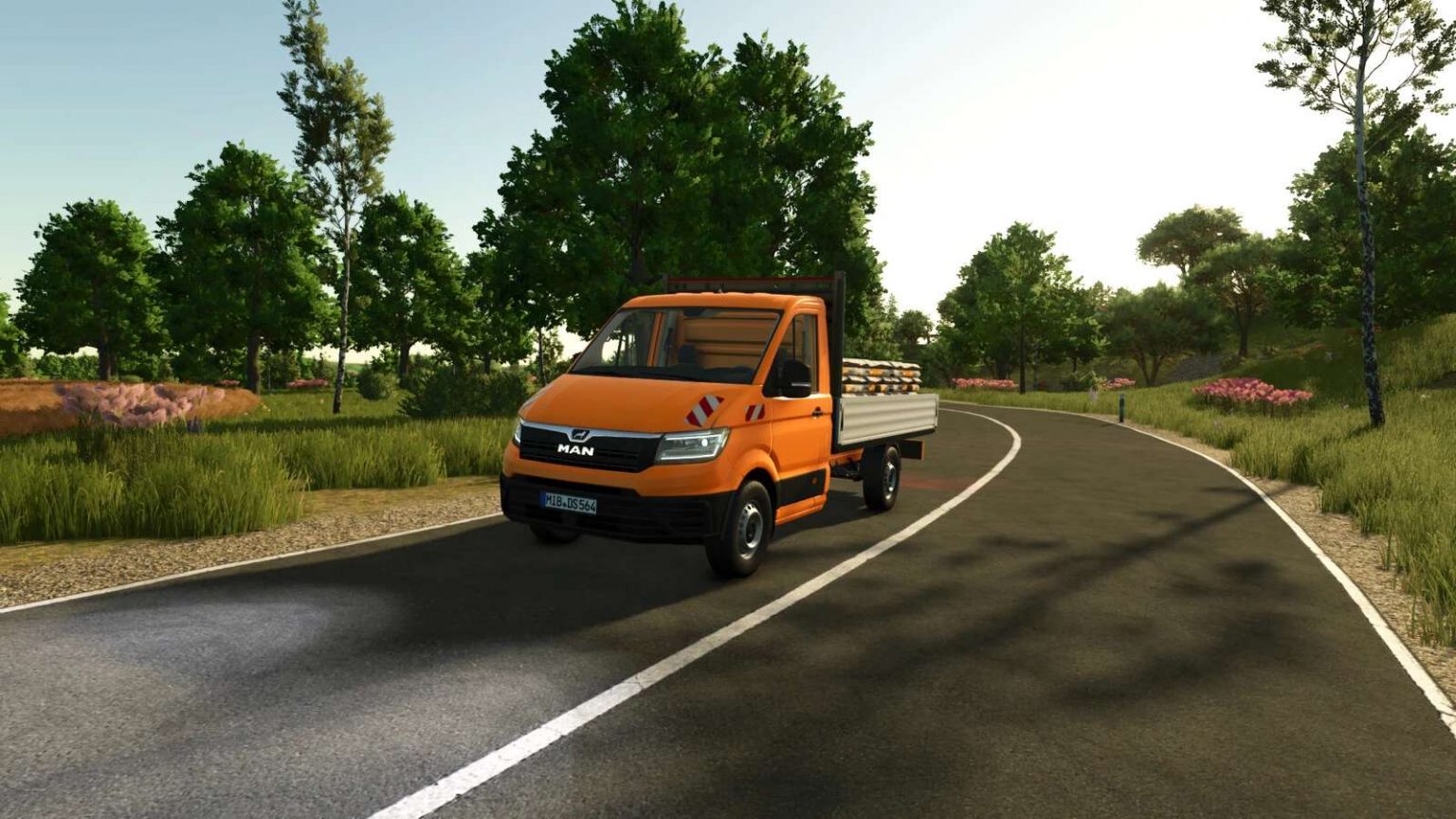 MAN TGE Flatbed v1.0.0.0 FS25 Mod | Farming Simulator 22 Mod
