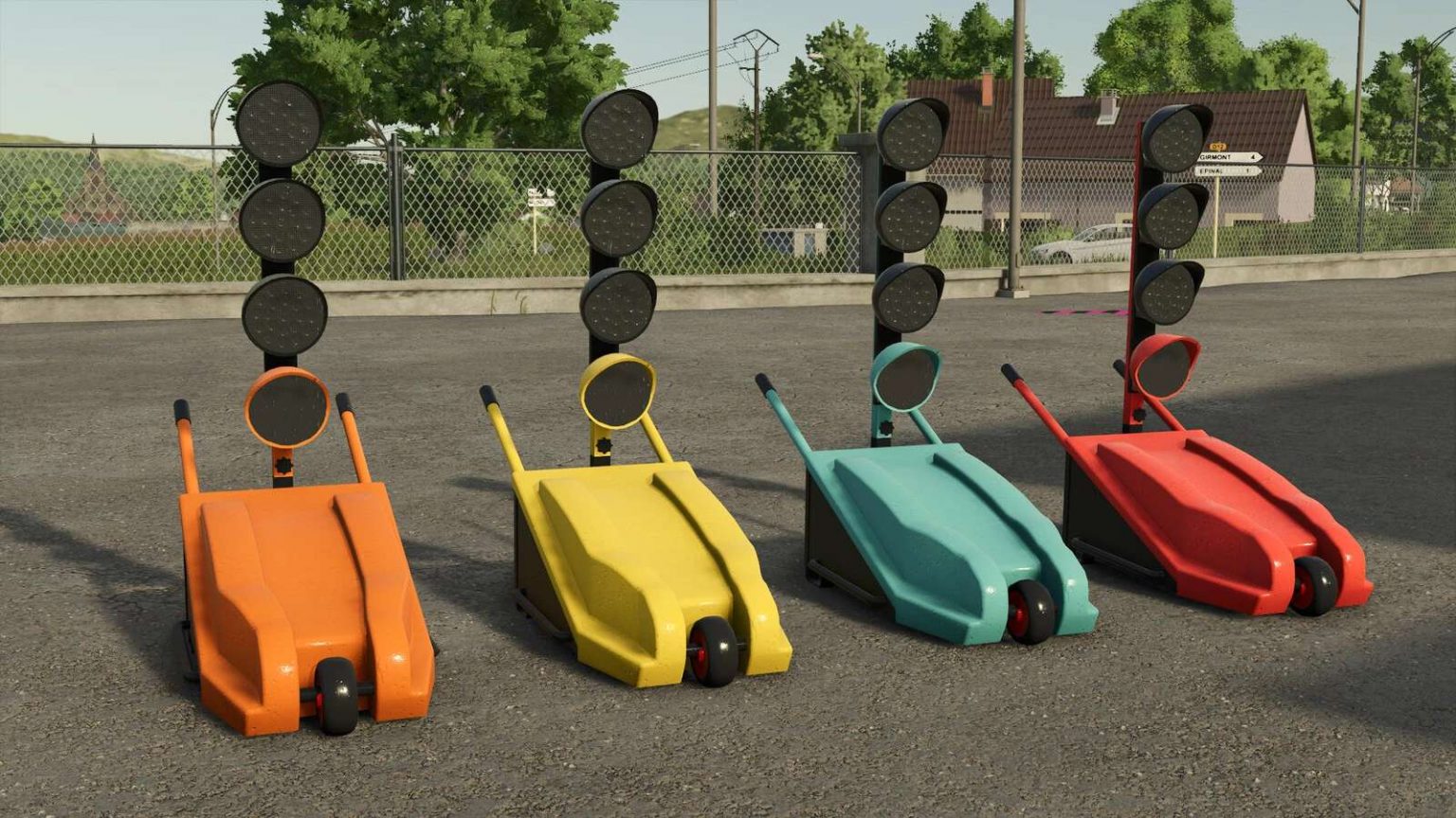 Temporary Worksite Signal v1.0.0.0 FS25 Mod | Farming Simulator 22 Mod
