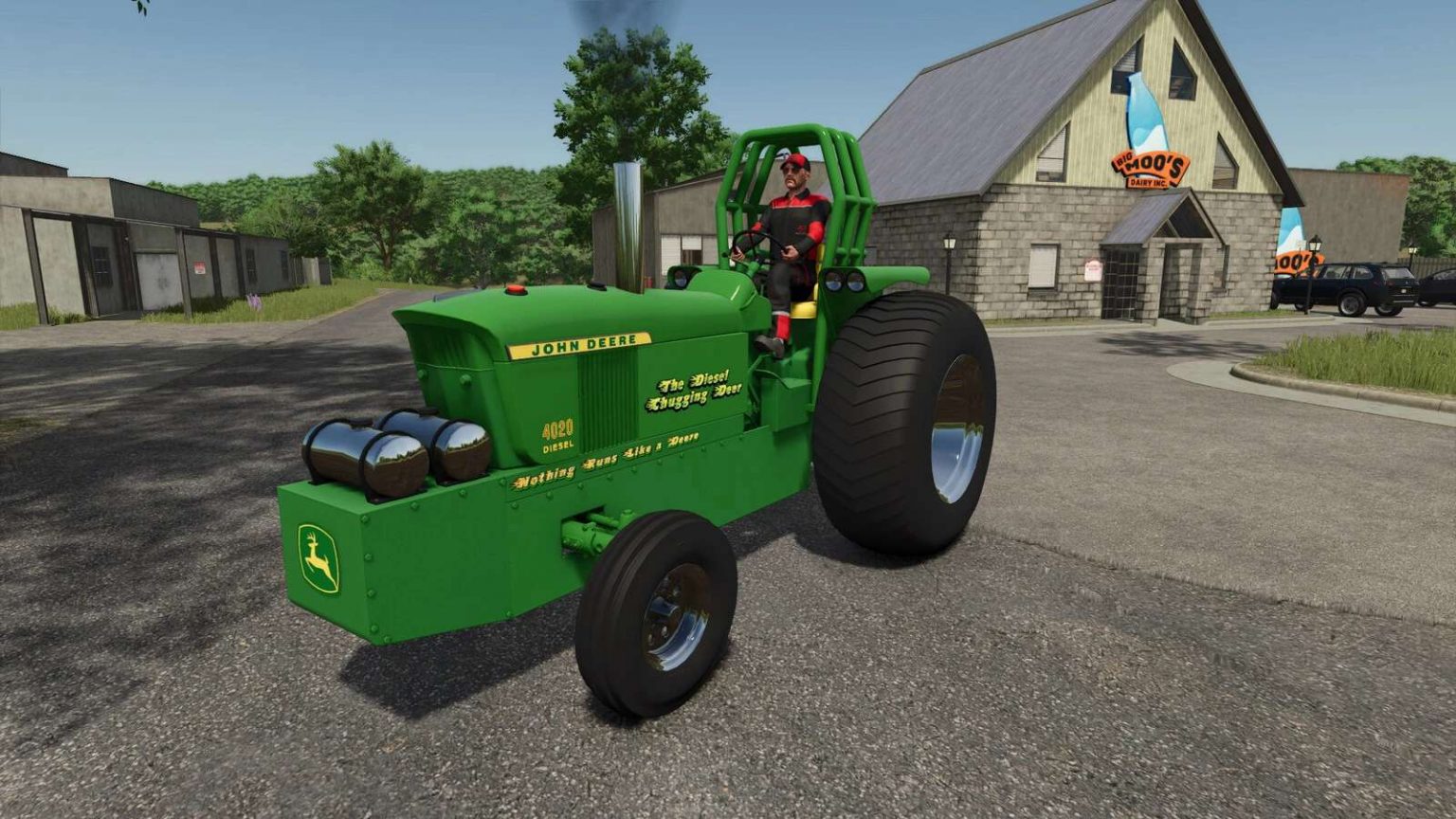 John Deere 4020 Pulling Tractor v1.0.0.0 FS25 Mod | Farming Simulator ...