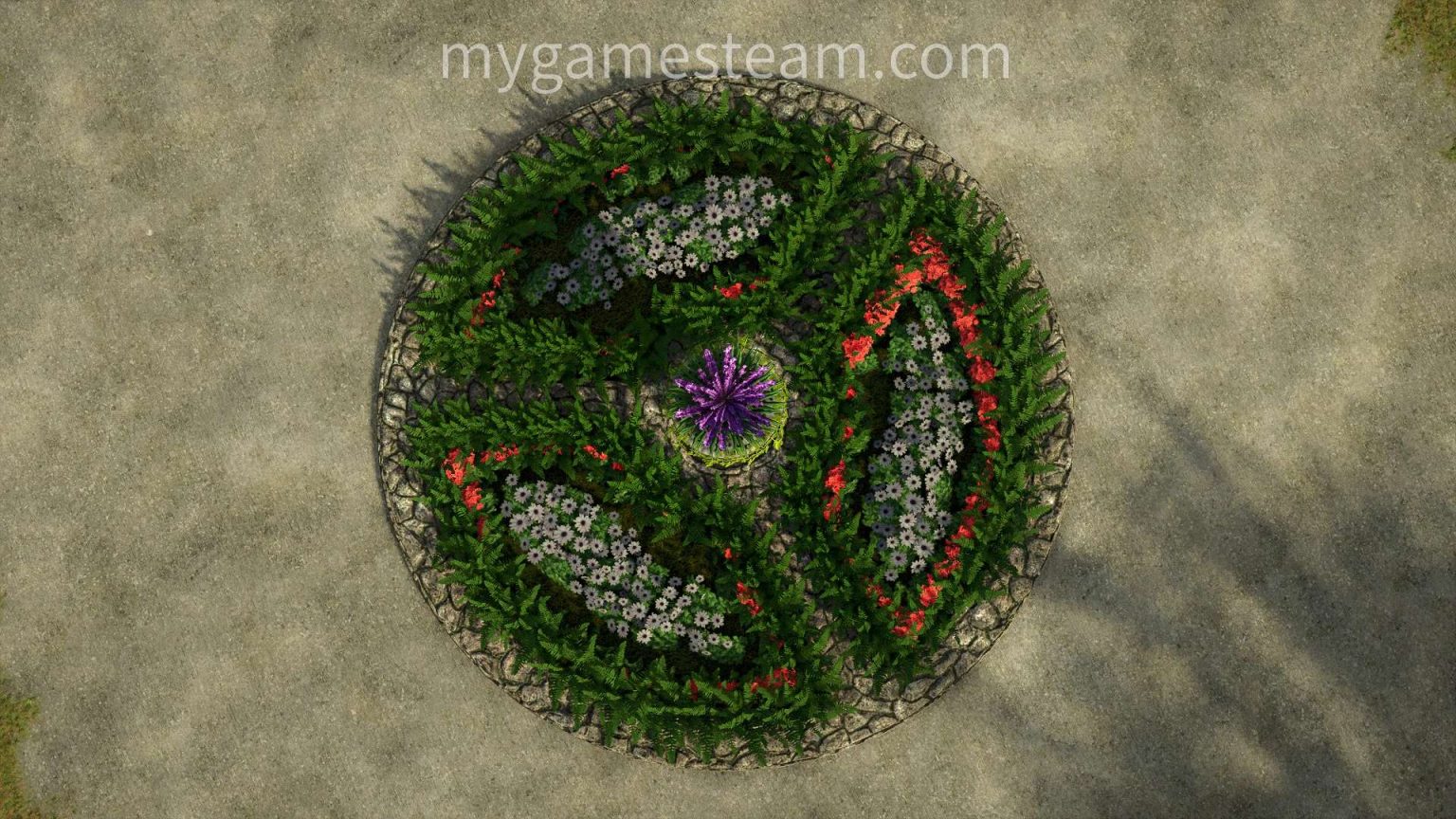 Round flower bed V1.0.0.0 FS25 Mod | Farming Simulator 22 Mod