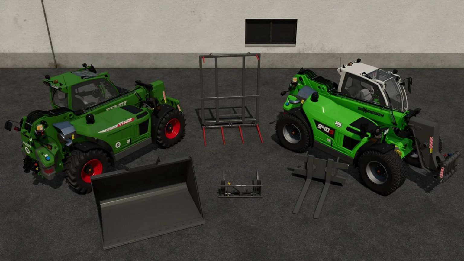 Sennebogen/Fendt Telehandler Pack v1.0.0.0 FS25 Mod | Farming Simulator ...