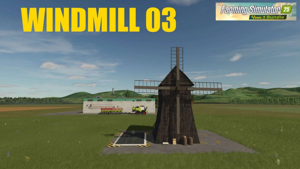 WINDMILL 3 v1.0.0.0 FS25 Mod | Farming Simulator 22 Mod