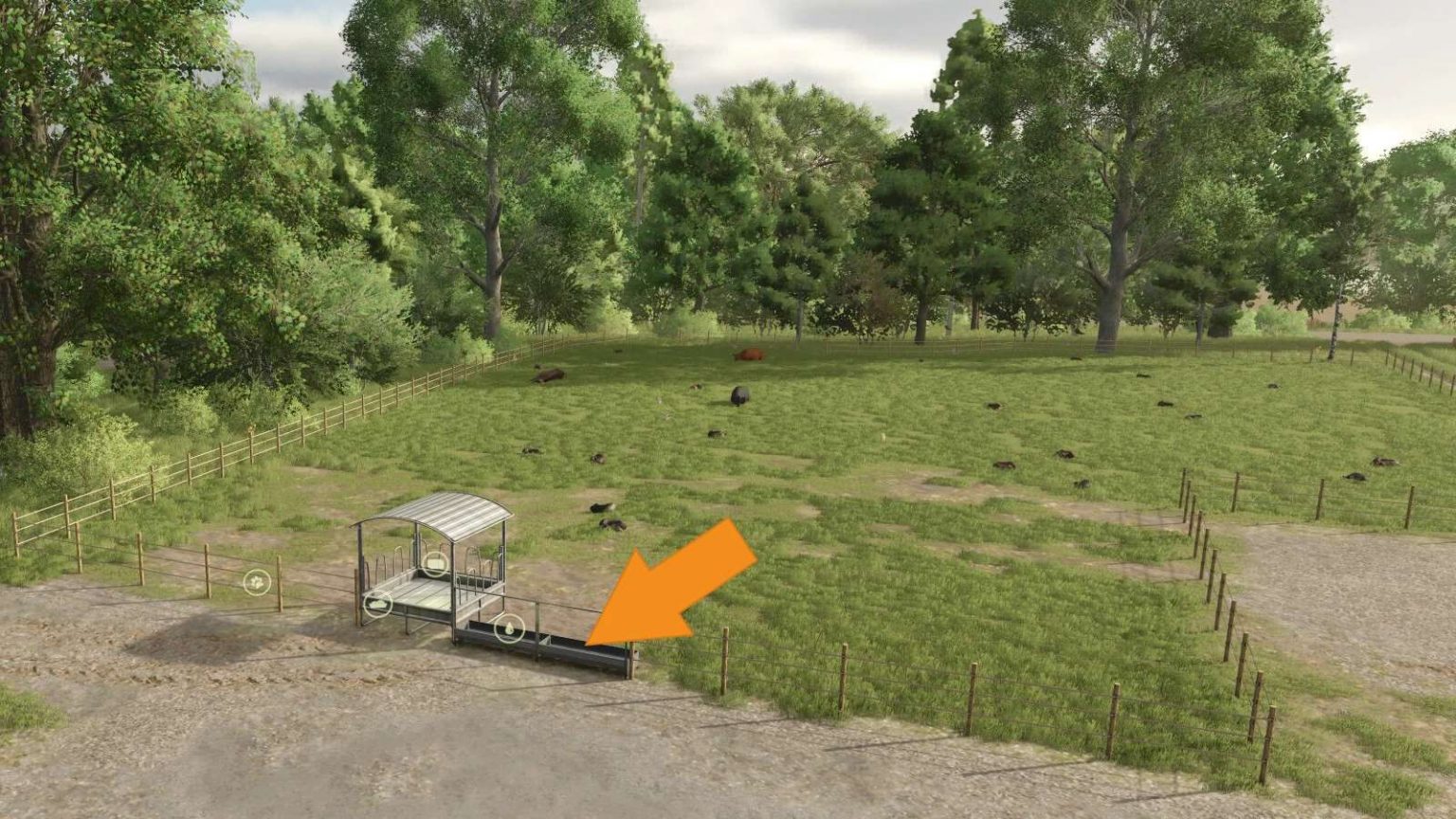 Automatic Drinking Trough v1.0.0.0 FS25 Mod | Farming Simulator 22 Mod