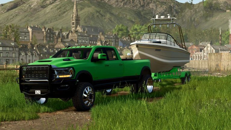 Highlands Boat Trailer v1.0.0.0 FS25 Mod | Farming Simulator 22 Mod