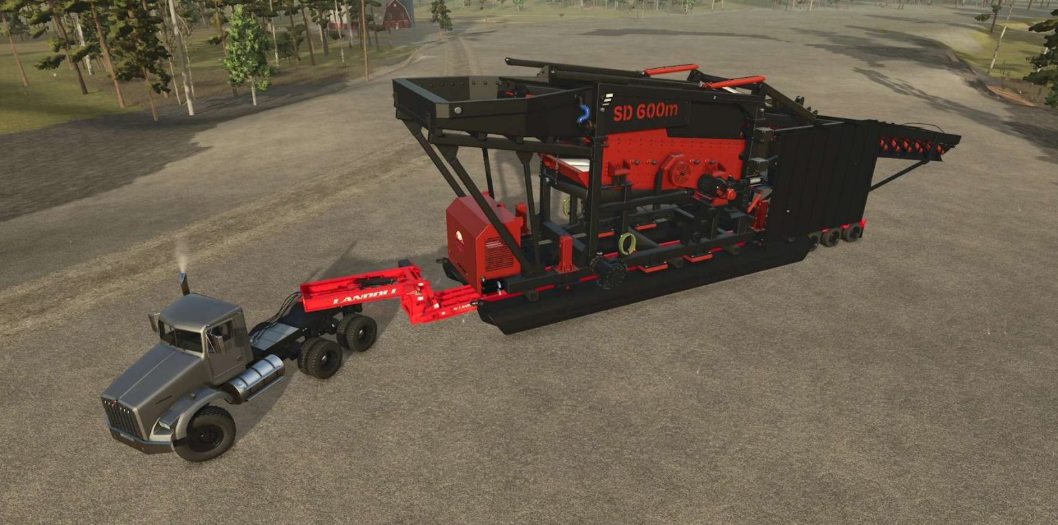 Landoll 2 Beam Lowboy Trailer v1.0.0.0 FS25 Mod | Farming Simulator 22 Mod