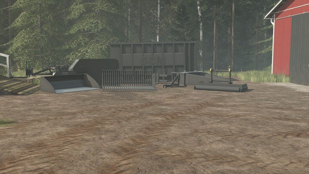 SCM wheel loaders tools pack V1.2.0.0 FS25 Mod | Farming Simulator 22 Mod