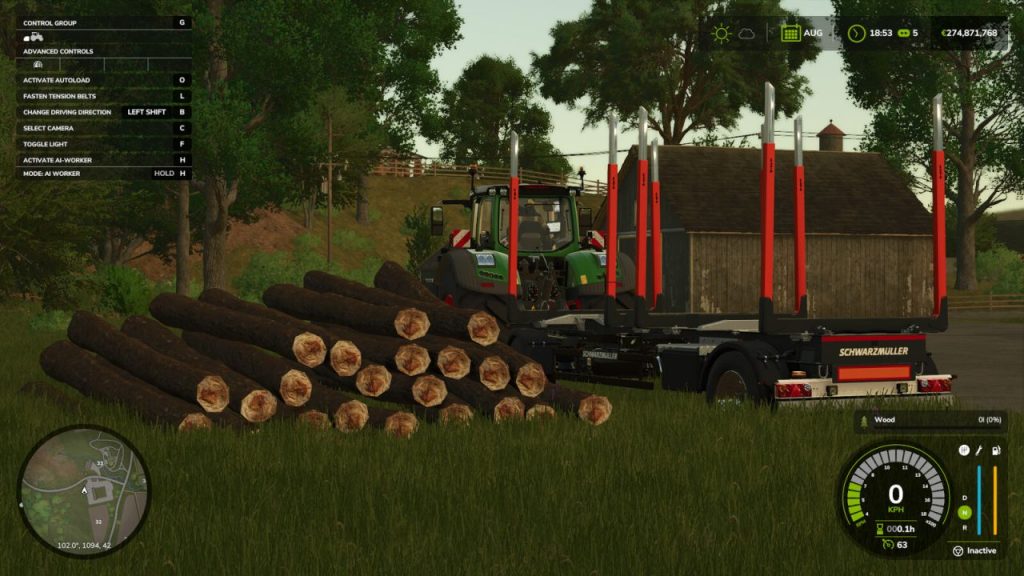Auto Load Wood V1.0.0.0 FS25 Mod | Farming Simulator 22 Mod