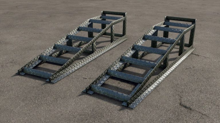 Portable Car Ramps v1.0.0.0 FS25 Mod | Farming Simulator 22 Mod