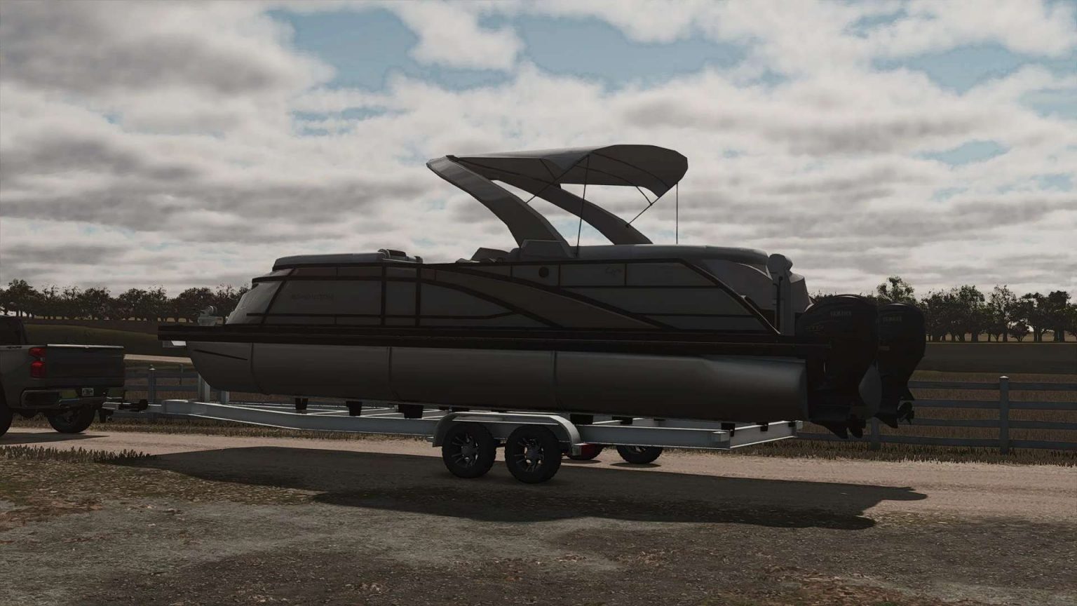 2025 Bennington Q Line Pontoon Boat And Trailer v1.0.0.0 FS25 Mod ...