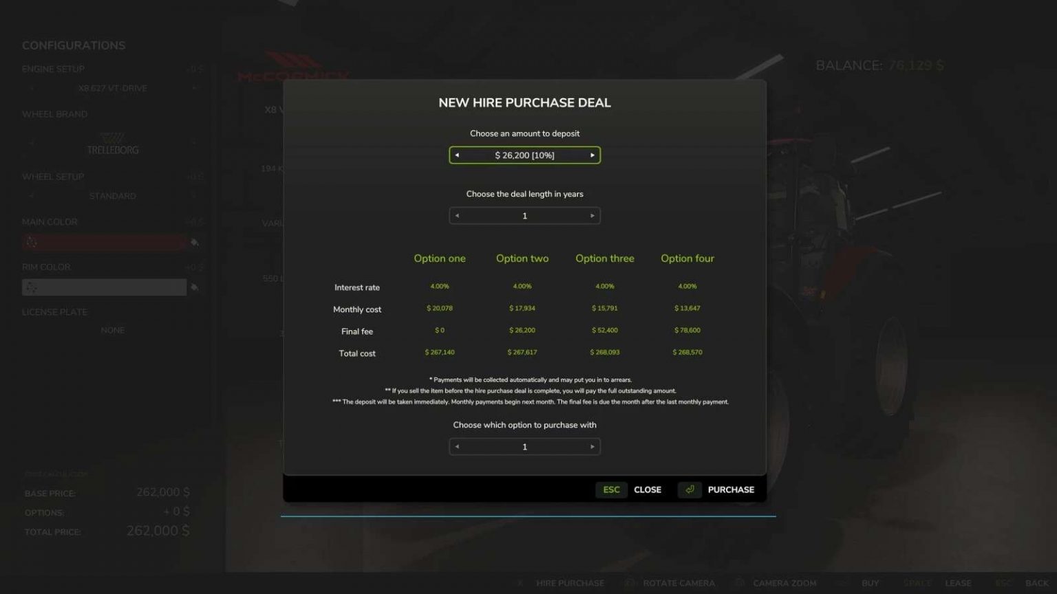 Hire Purchasing v1.0.0.9 FS25 Mod | Farming Simulator 22 Mod