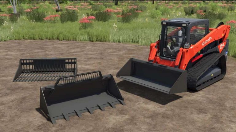 Skid Steer Buckets Terrafarm Ready v1.0.0.0 FS25 Mod | Farming Simulator 22 Mod