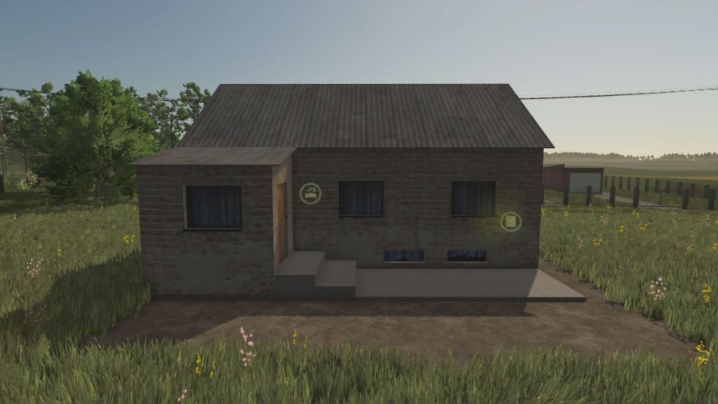 Small Brick House V1.0.0.0 FS25 Mod | Farming Simulator 22 Mod