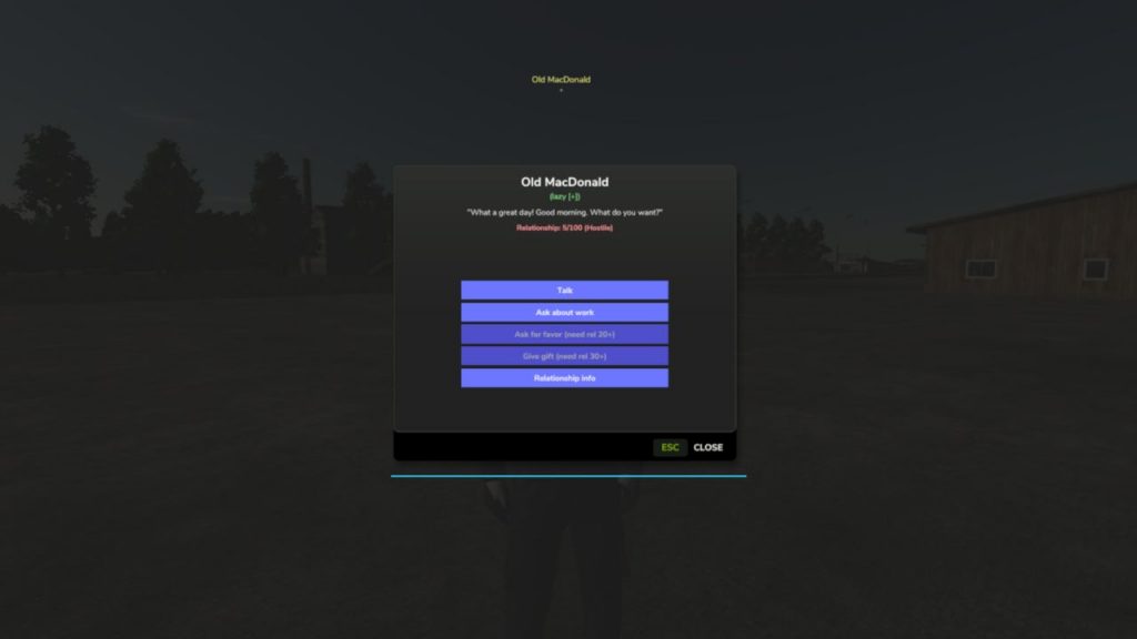 NPC Favor V1.2.2.6 FS25 Mod | Farming Simulator 22 Mod