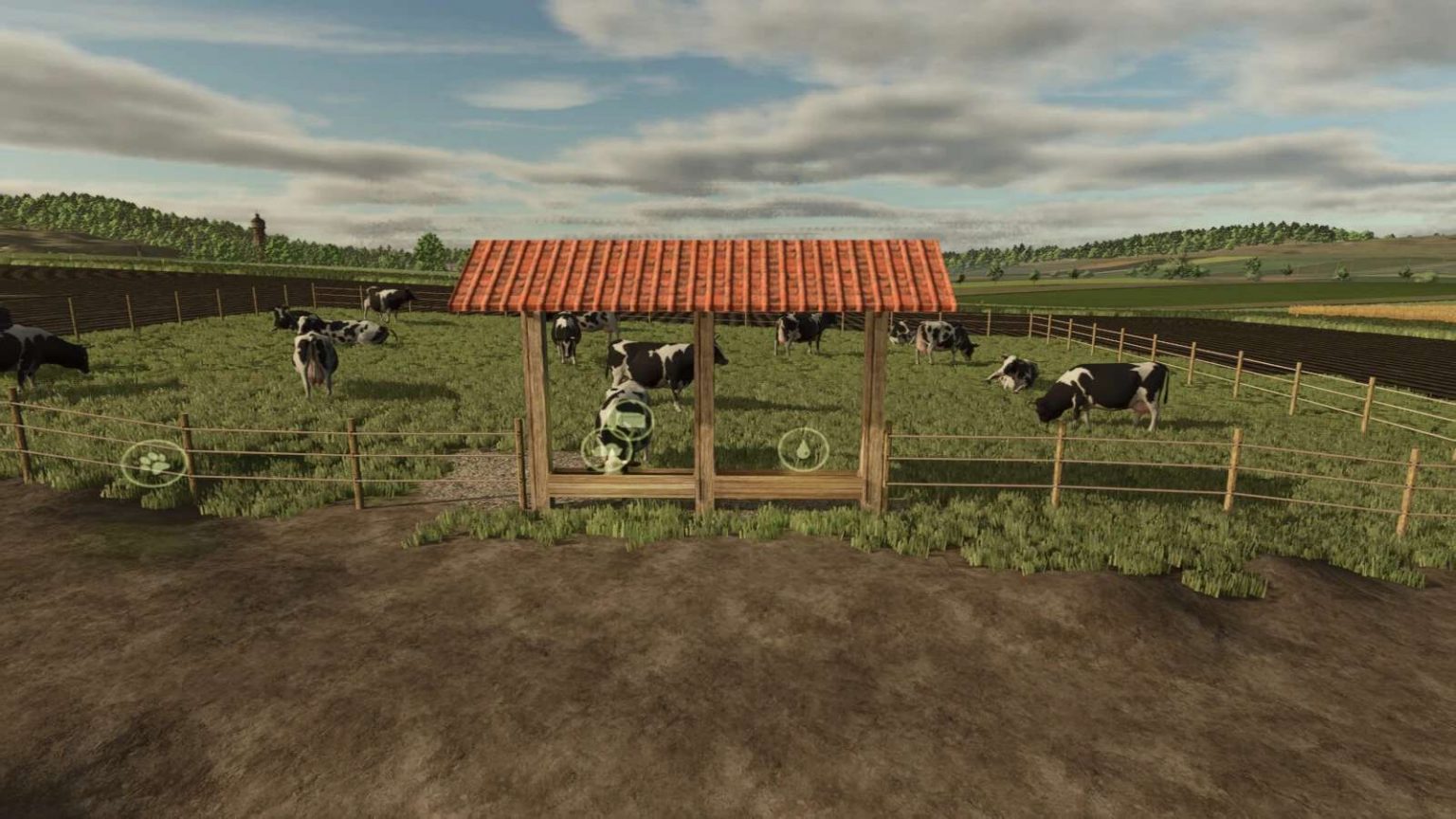 Small Pasture For Cows And Horses v1.0.0.0 FS25 Mod | Farming Simulator ...