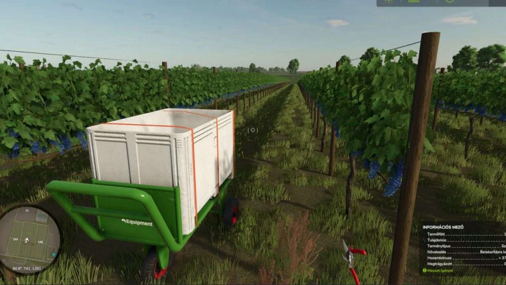 Vine Harvest Hand Tool v1.0.0.1 FS25 Mod | Farming Simulator 22 Mod