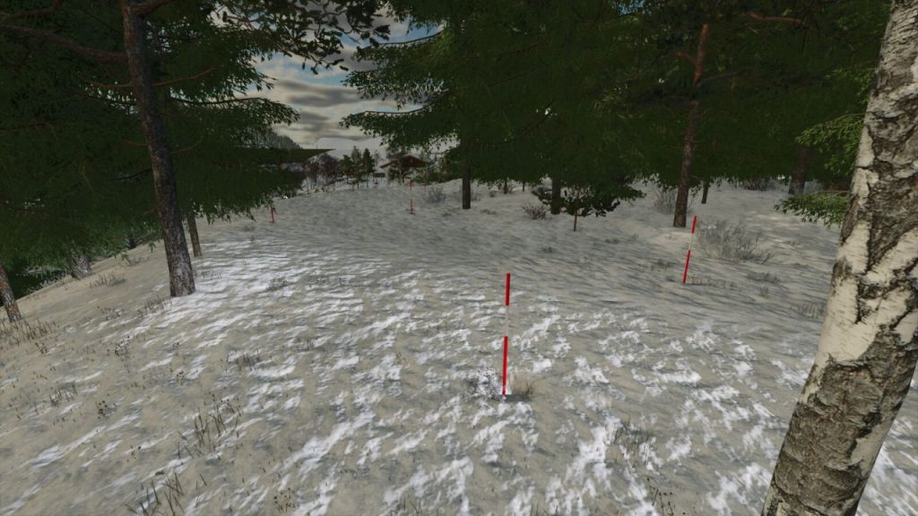 Swedish Snow Pole V1.0.0.0 FS25 Mod | Farming Simulator 22 Mod