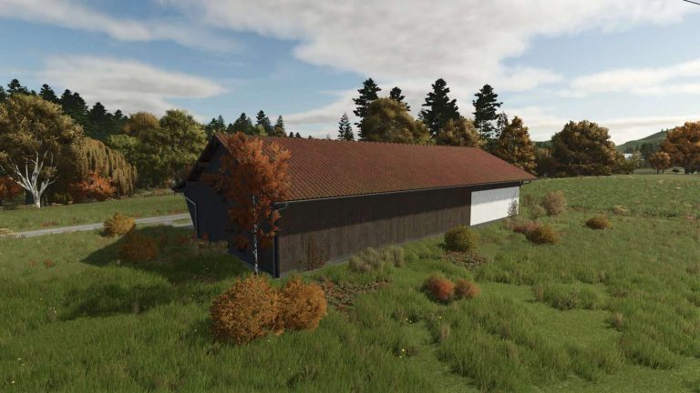 Agricultural Hall With Workshop v1.0.0.0 FS25 Mod | Farming Simulator ...
