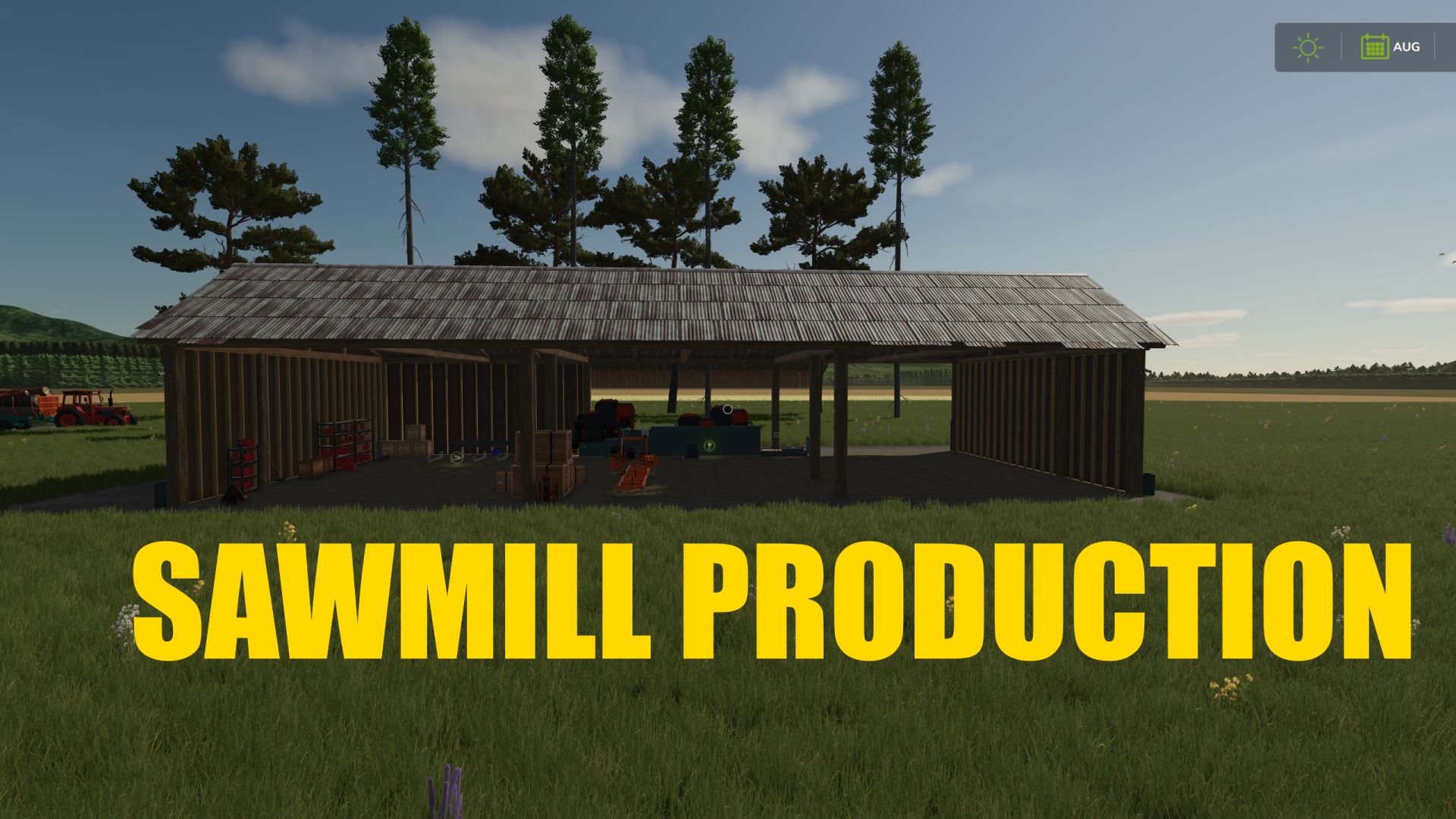 Animated Sawmill V1.0.0.0 FS25 Mod | Farming Simulator 22 Mod