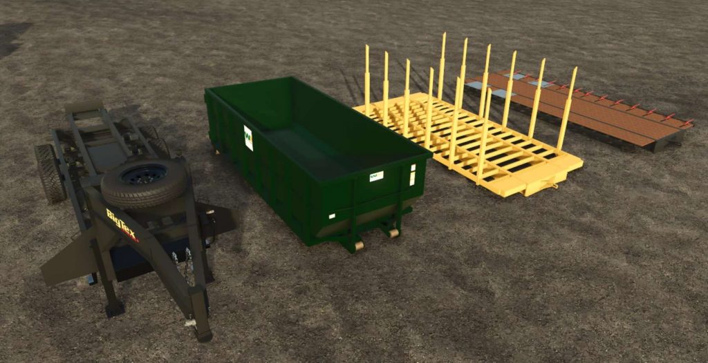 Big Tex Roll-off trailer v1.0.0.0 FS25 Mod | Farming Simulator 22 Mod