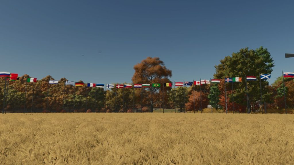 Country Flags Pack V1.0.0.0 FS25 Mod | Farming Simulator 22 Mod